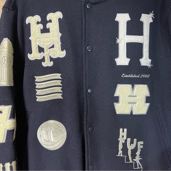 HUF | Jackets & Coats | Huf 2 Year Classic H Varsity Bomber Jacket Mens ...